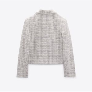 Zara | Jackets & Coats | Zara Double Breasted Textured Weave Jacket ...
